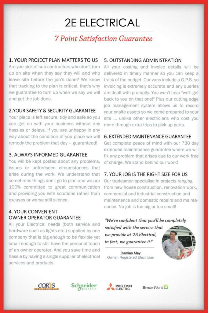 Guarantee Peace of Mind with These Strategies - 2E Electrical ...